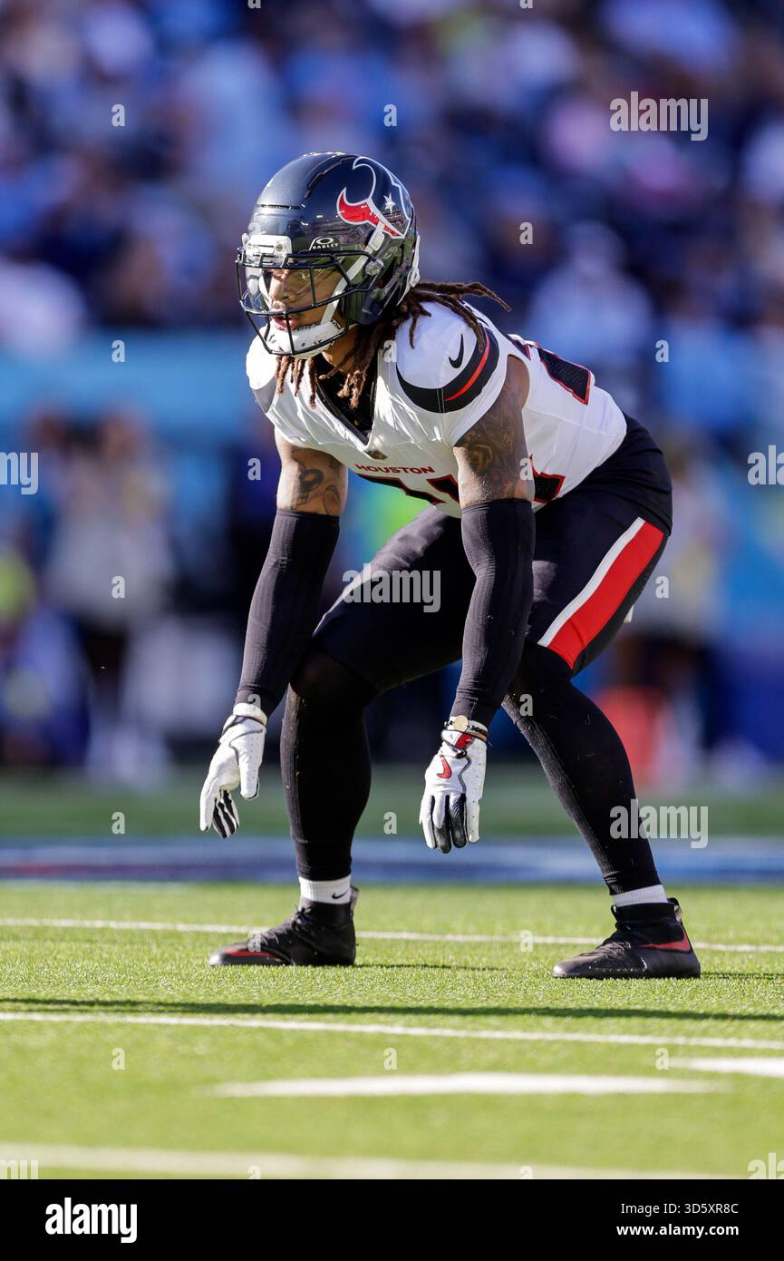 Houston Texans cornerback Derek Stingley Jr. (24) defends during the ...