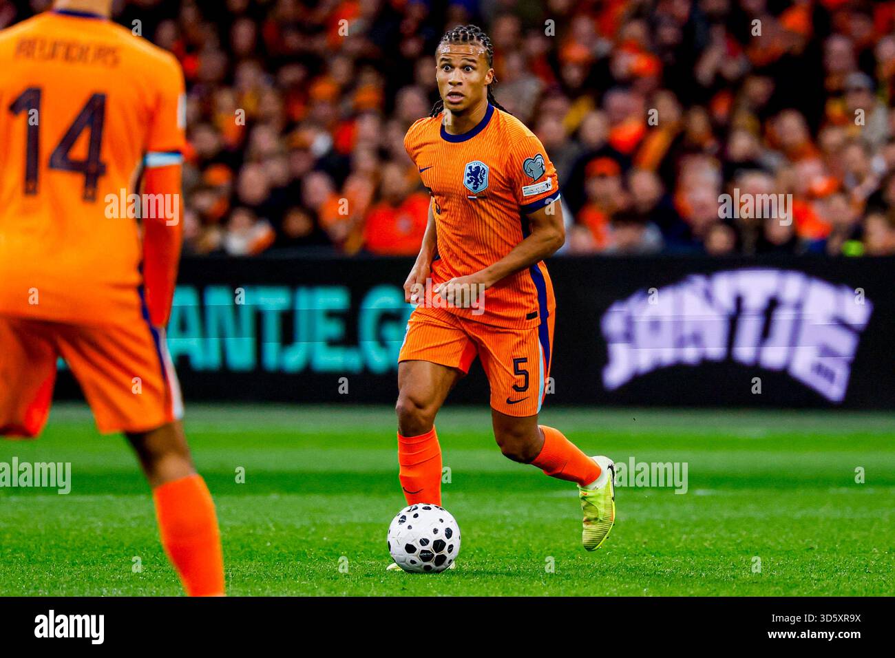 Nathan Ake of the Netherlands dribbles with the ball during the FIFA ...