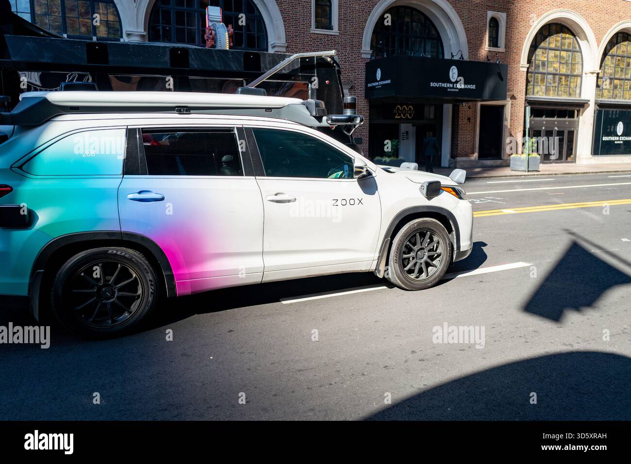 Zoox self-driving car undergoing testing in downtown Atlanta, Georgia ...