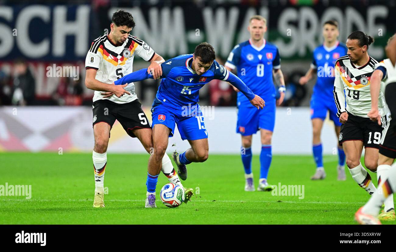 from left Aleksandar Pavlovic (Germany), David Strelec, Leroy Sane ...