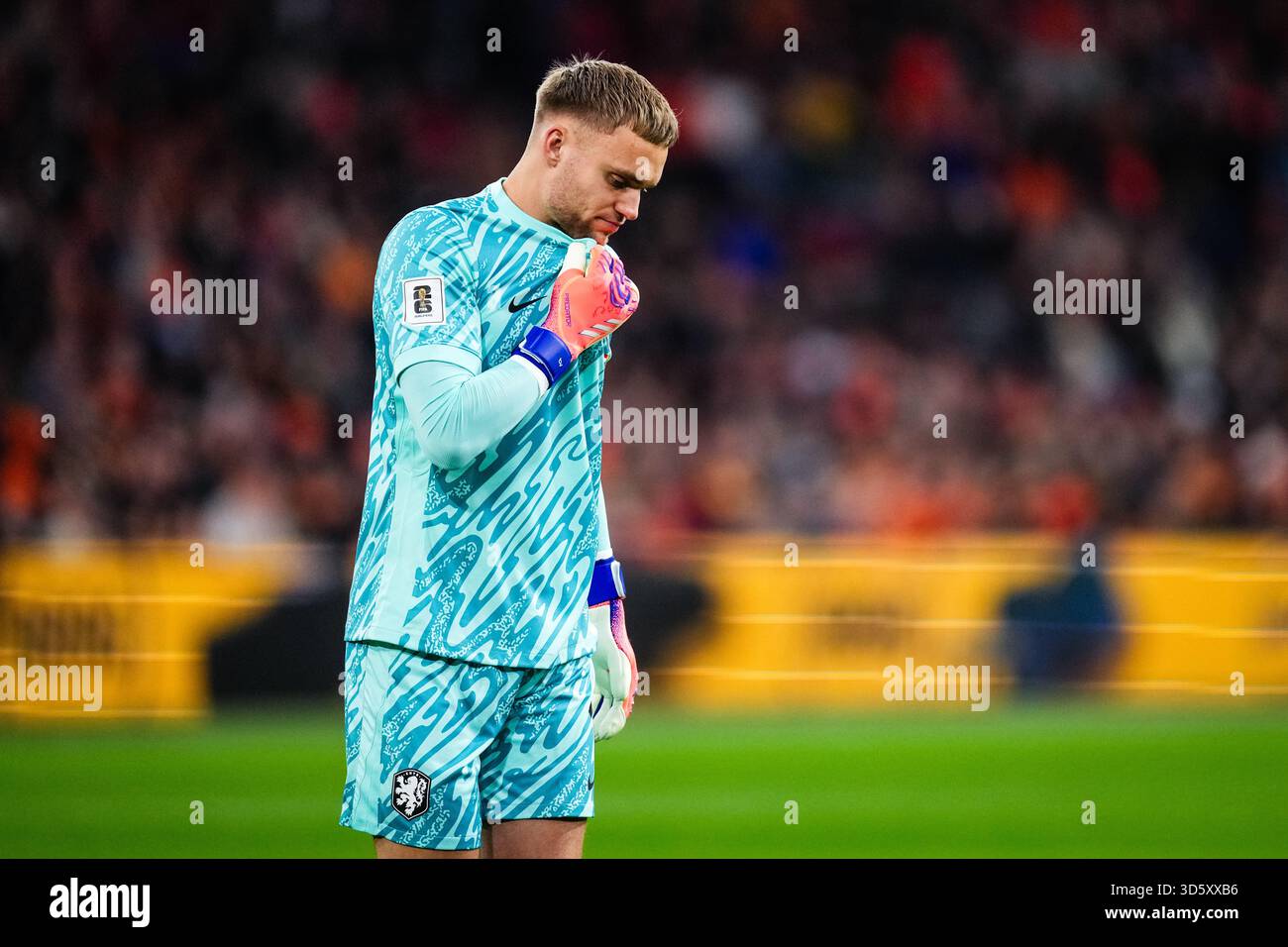 Amsterdam - Goalkeeper Bart Verbruggen of The Netherlands during the ...