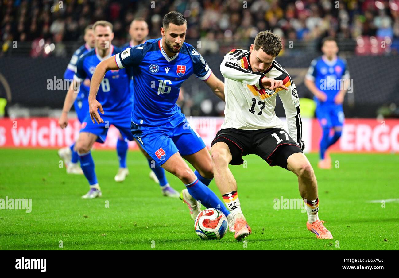 left to right: David Hancko, Florian Wirtz (Germany) Leipzig, November ...