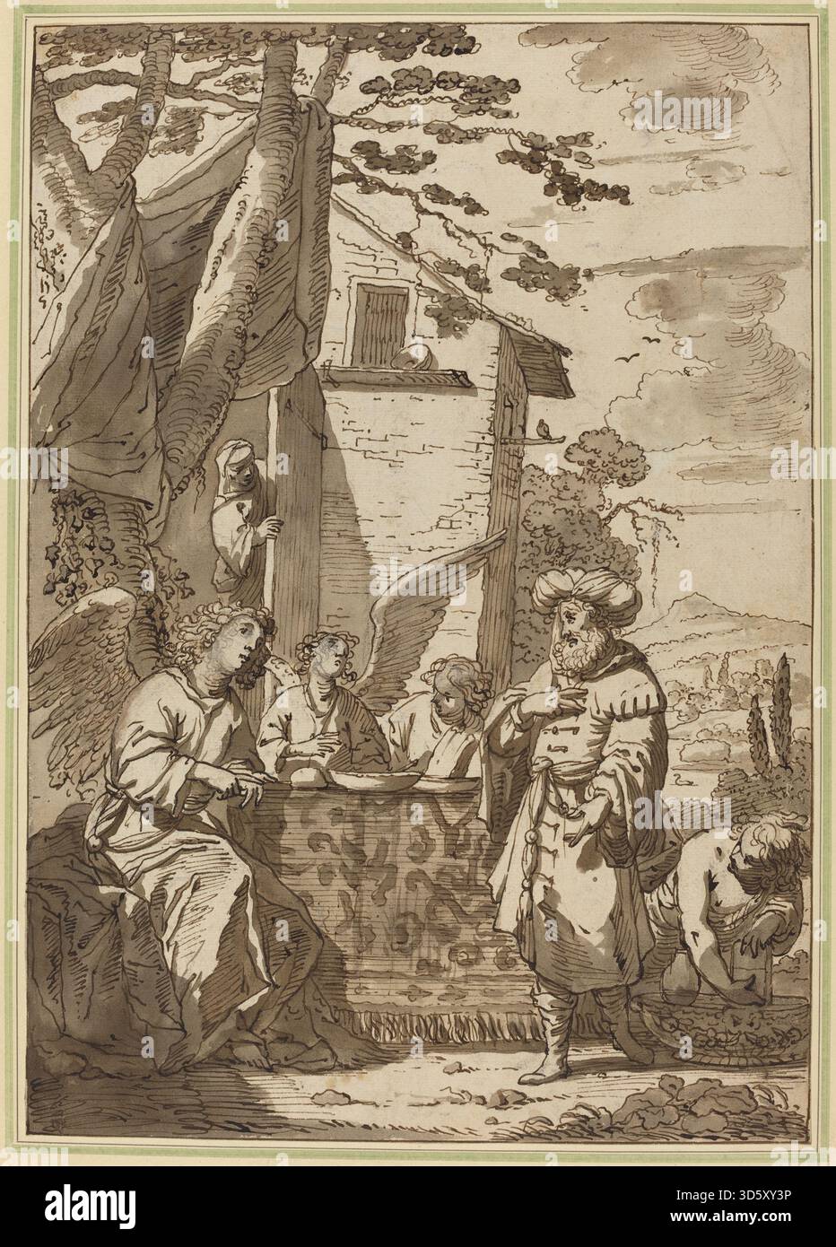 A painting by Jan Tengnagel created between 1610 and 1620 titled ...