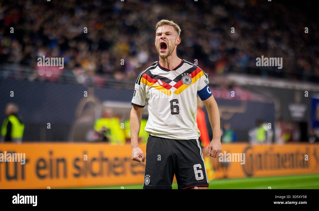 Leipzig, Germany. 17th Nov 2025. Goal celebration: Joshua Kimmich (DFB ...