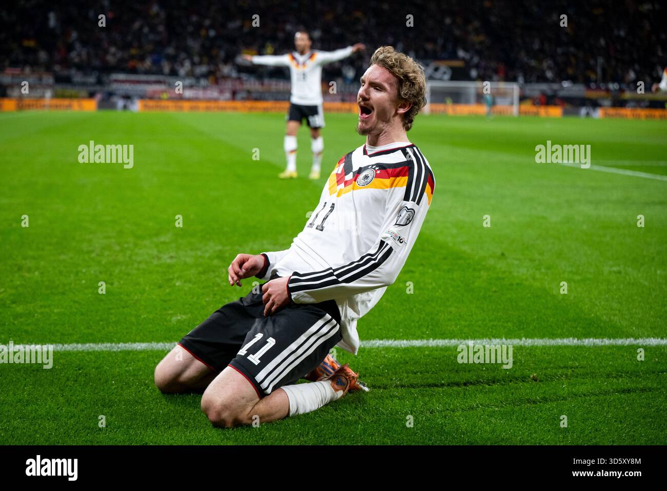 Nick Woltemade (Germany, #11) celebrates the goal [goal] for 1:0, GER ...