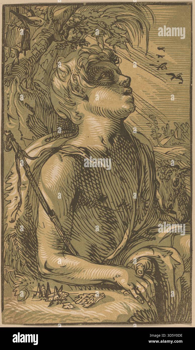 This c. 1588 engraving by Hendrik Goltzius depicts the young Saint John ...