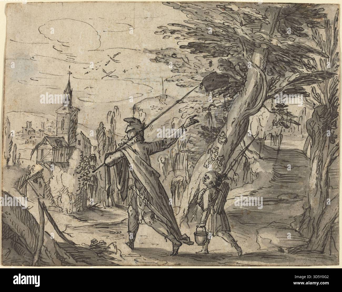 Hermann Weyer's artwork depicts the biblical story of Abraham preparing ...