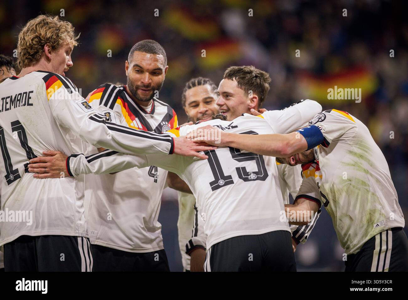 Leipzig, Germany. 17th Nov 2025. Goal celebration: Nick Woltemade (DFB ...