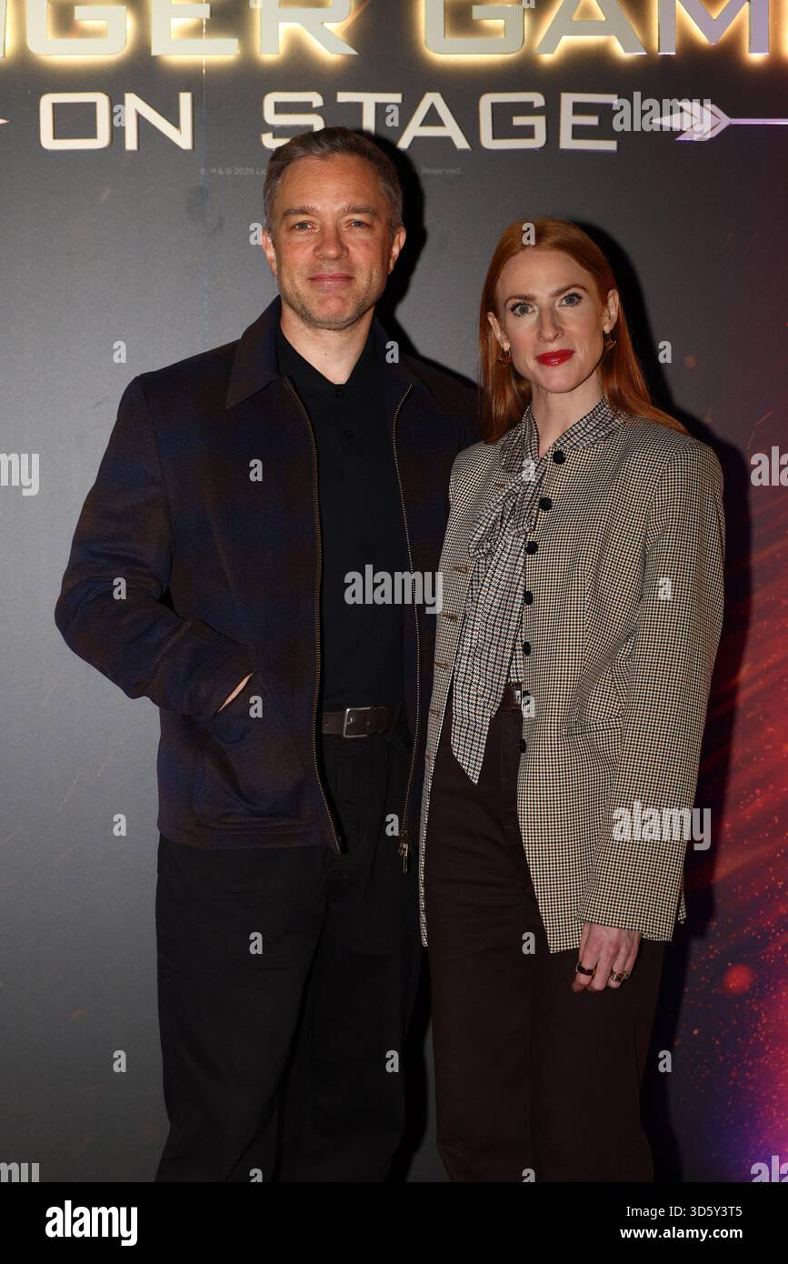 London, UK. Hadley Fraser and Rosalie Craig at The Hunger Games: On ...
