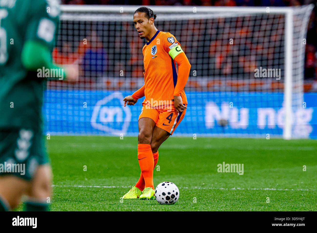 Virgil van Dijk of the Netherlands passes the ball during the FIFA ...