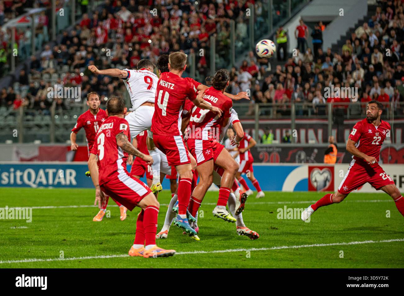 Robert Lewandowski of Poland scores a goal during the FIFA World Cup ...