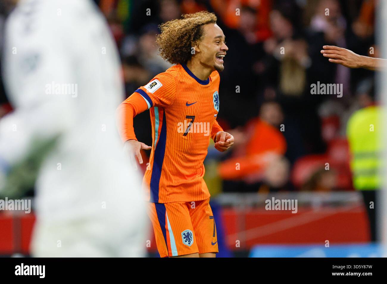 Xavi Simons of the Netherlands during the FIFA World Cup 2026 qualifier ...