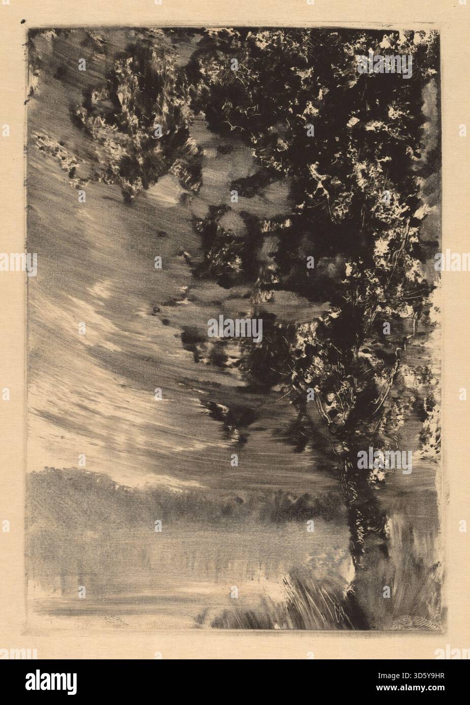 This circa 1903 painting by William Fowler Hopson depicts a moonlit ...