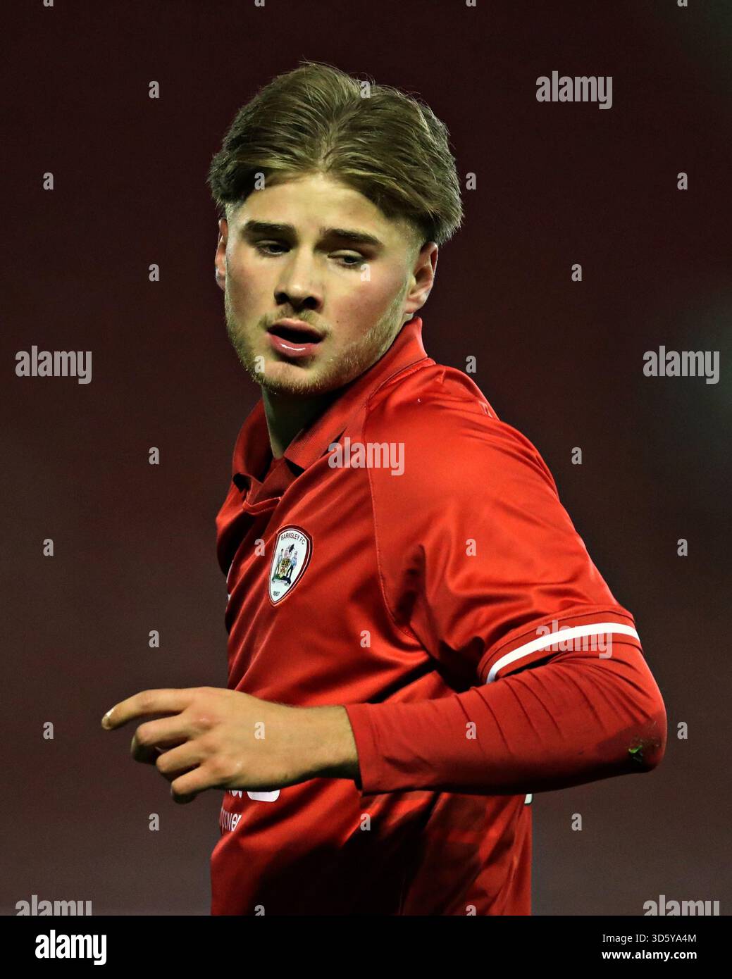 Max Woodcock of Barnsley FC U18's during the FA Youth Cup U18’s round 2 ...