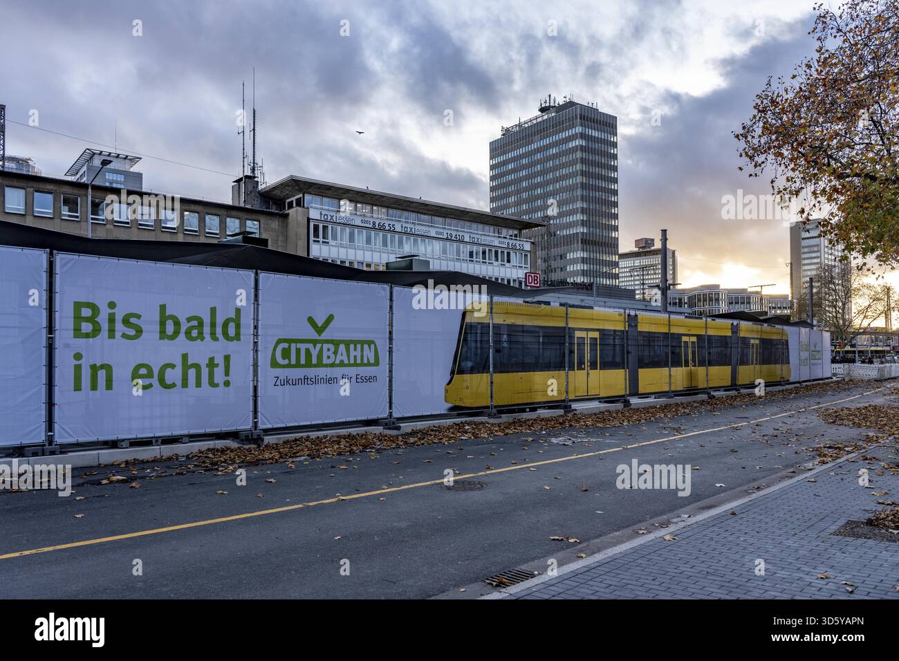 Construction site of the stop at the main train station, for the new ...