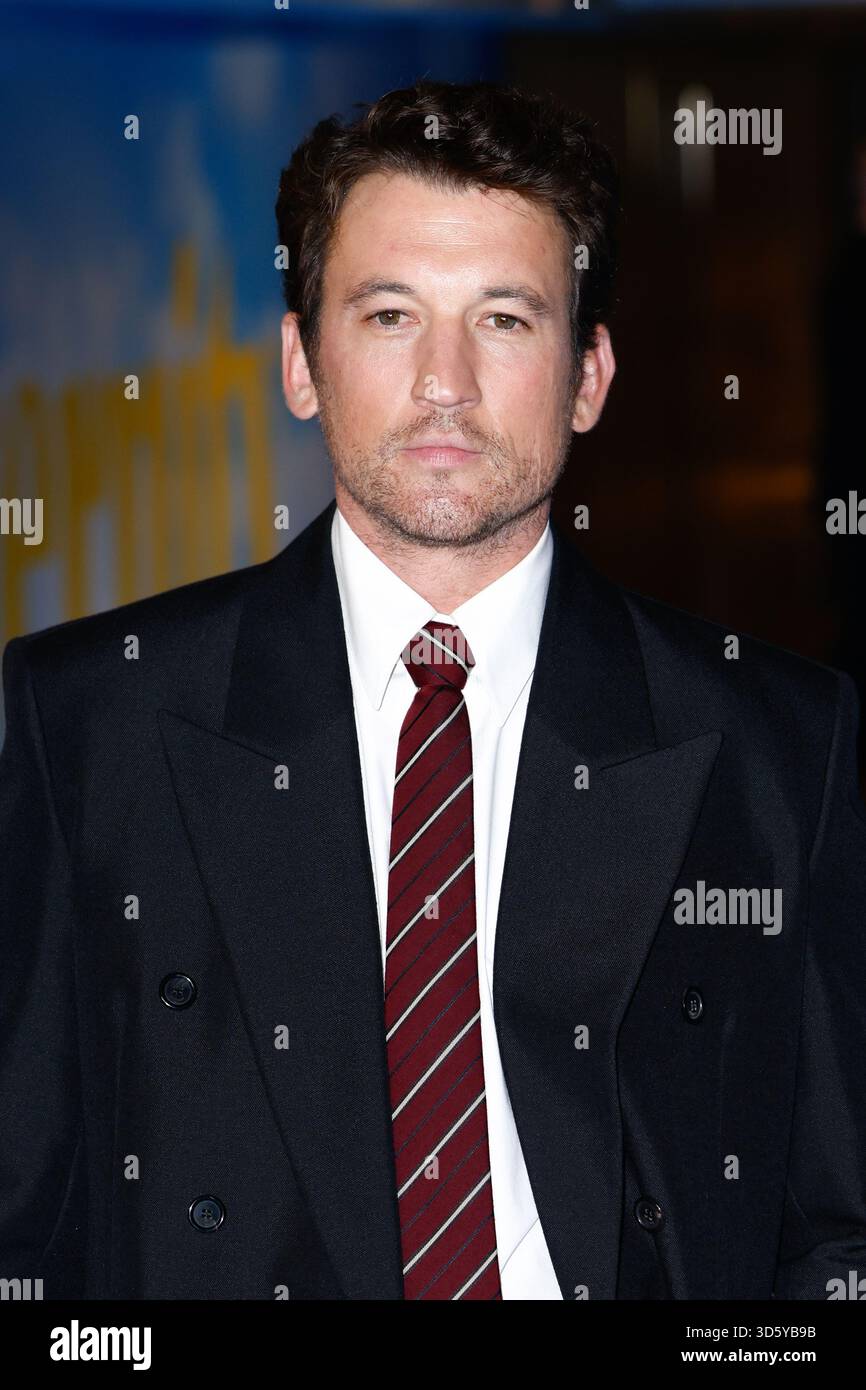 Miles Teller poses for photographers upon arrival at the premiere of ...
