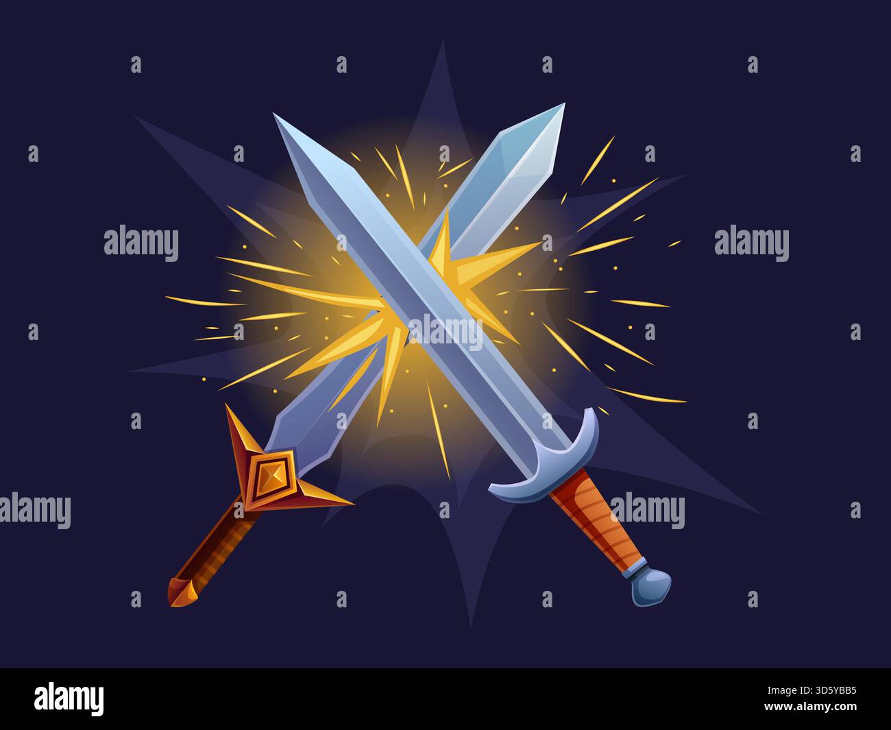 Handle power viking steel Stock Vector Images - Alamy