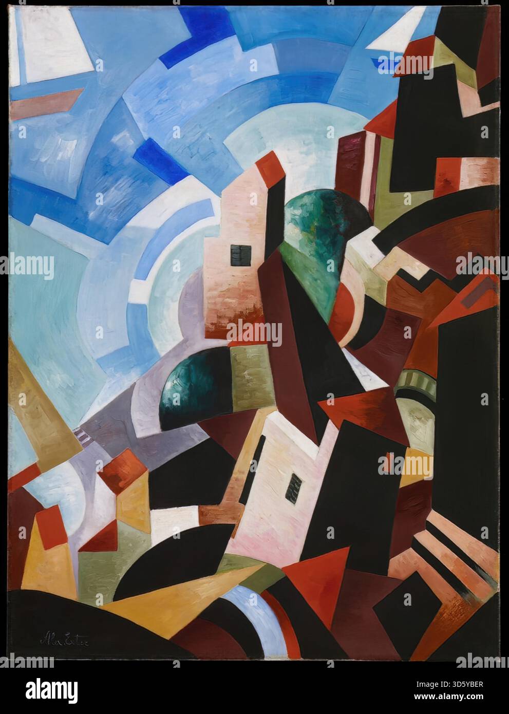 Modern italian town Stock Vector Images - Alamy