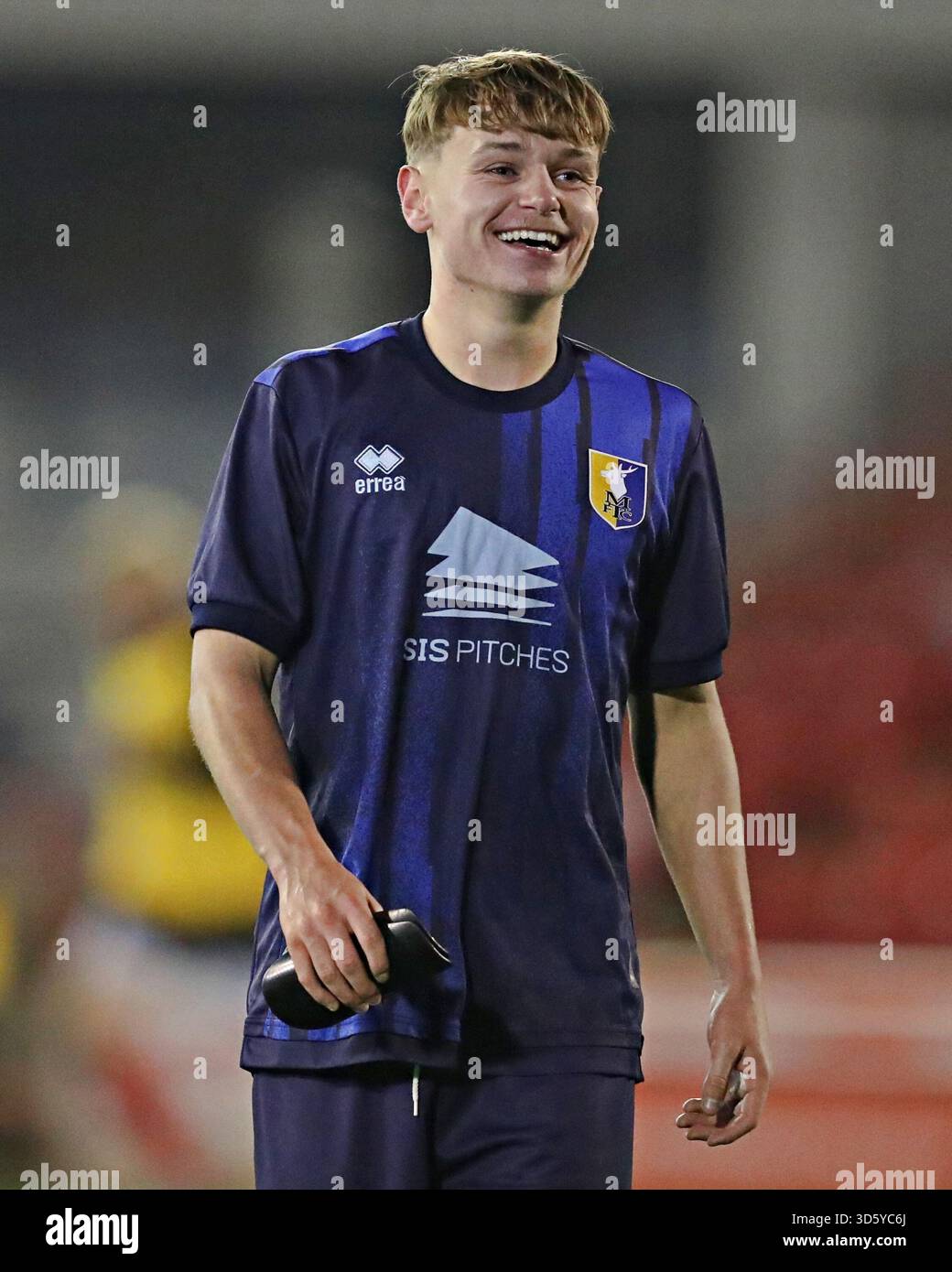 TJ Grimes of Mansfield Town U18's celebrates after the FA Youth Cup U18 ...