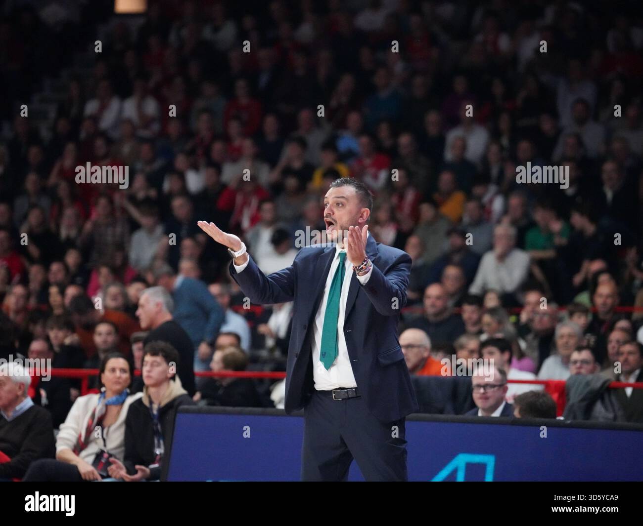 Head Coach: Nicola Brienza during the mach between Openjob Metis Varese ...