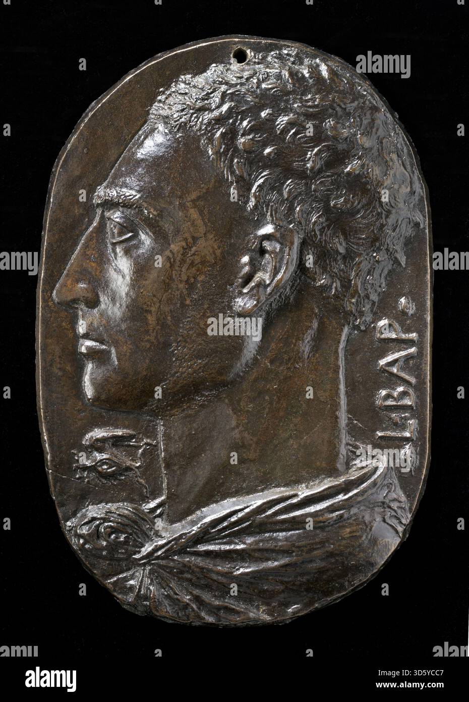This circa 1435 self-portrait by Leon Battista Alberti depicts the ...