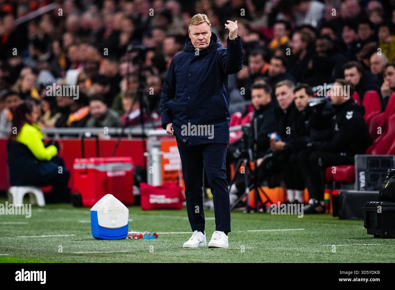 Amsterdam - Coach Ronald Koeman of The Netherlands during the ...