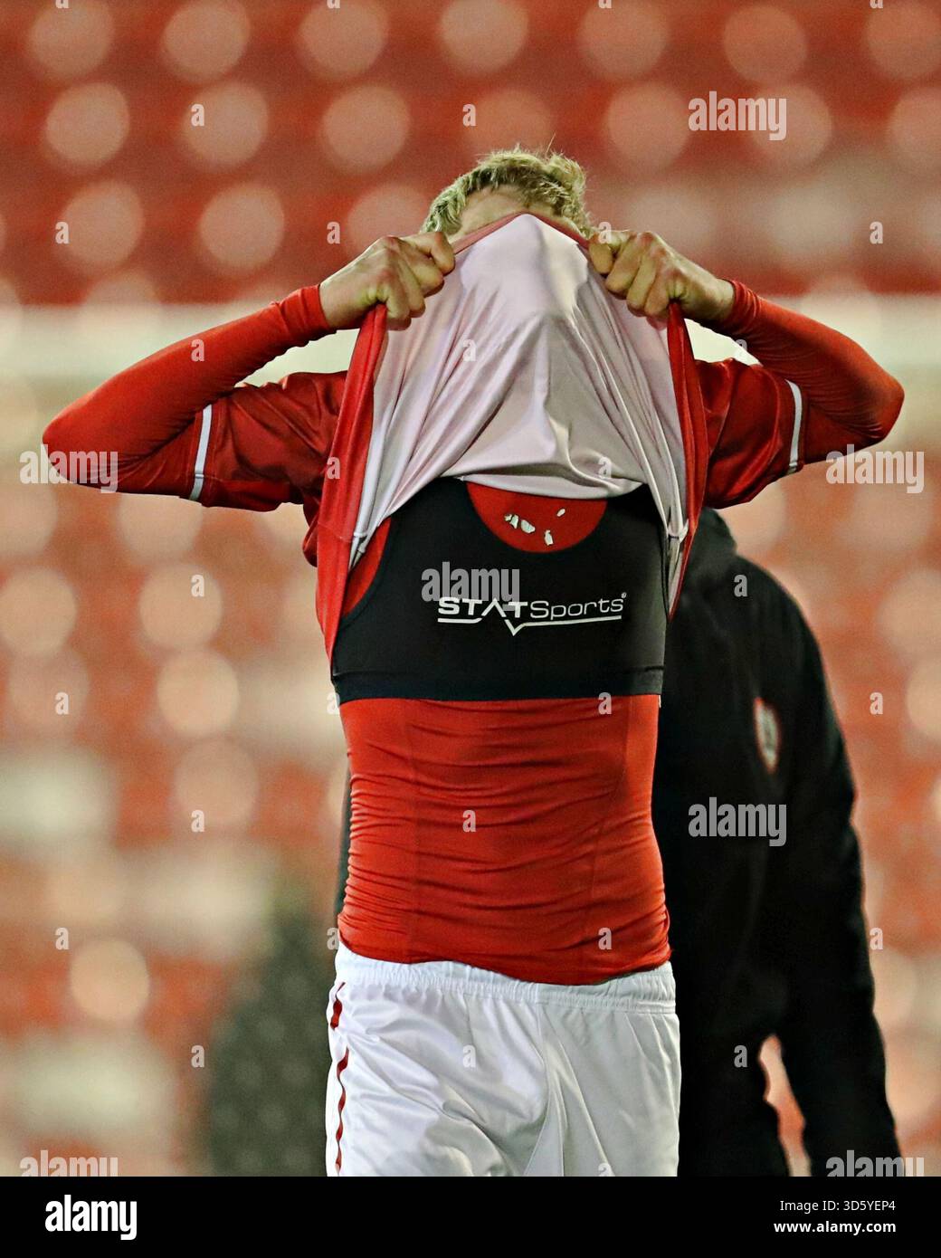 Noah Saunders of Barnsley FC U18's after the FA Youth Cup U18’s round 2 ...