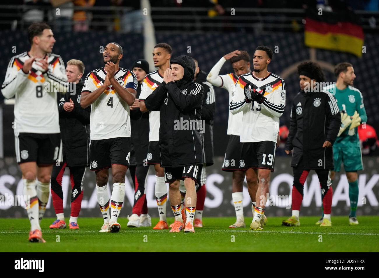 German players celebrate qualifying for the World Cup after beating ...
