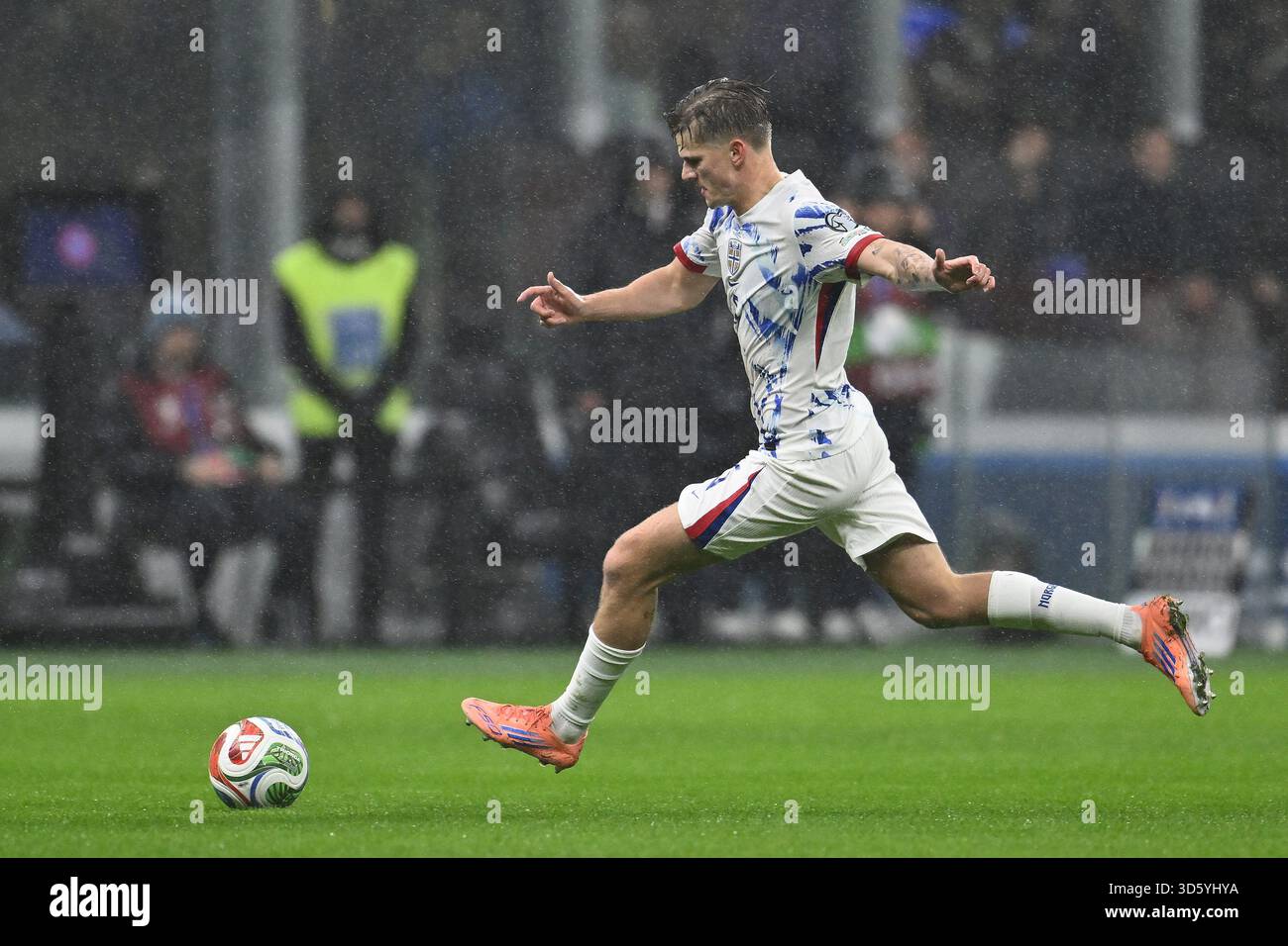David Moller Wolfe (NOR) is in action during the FIFA 2026 World Cup ...