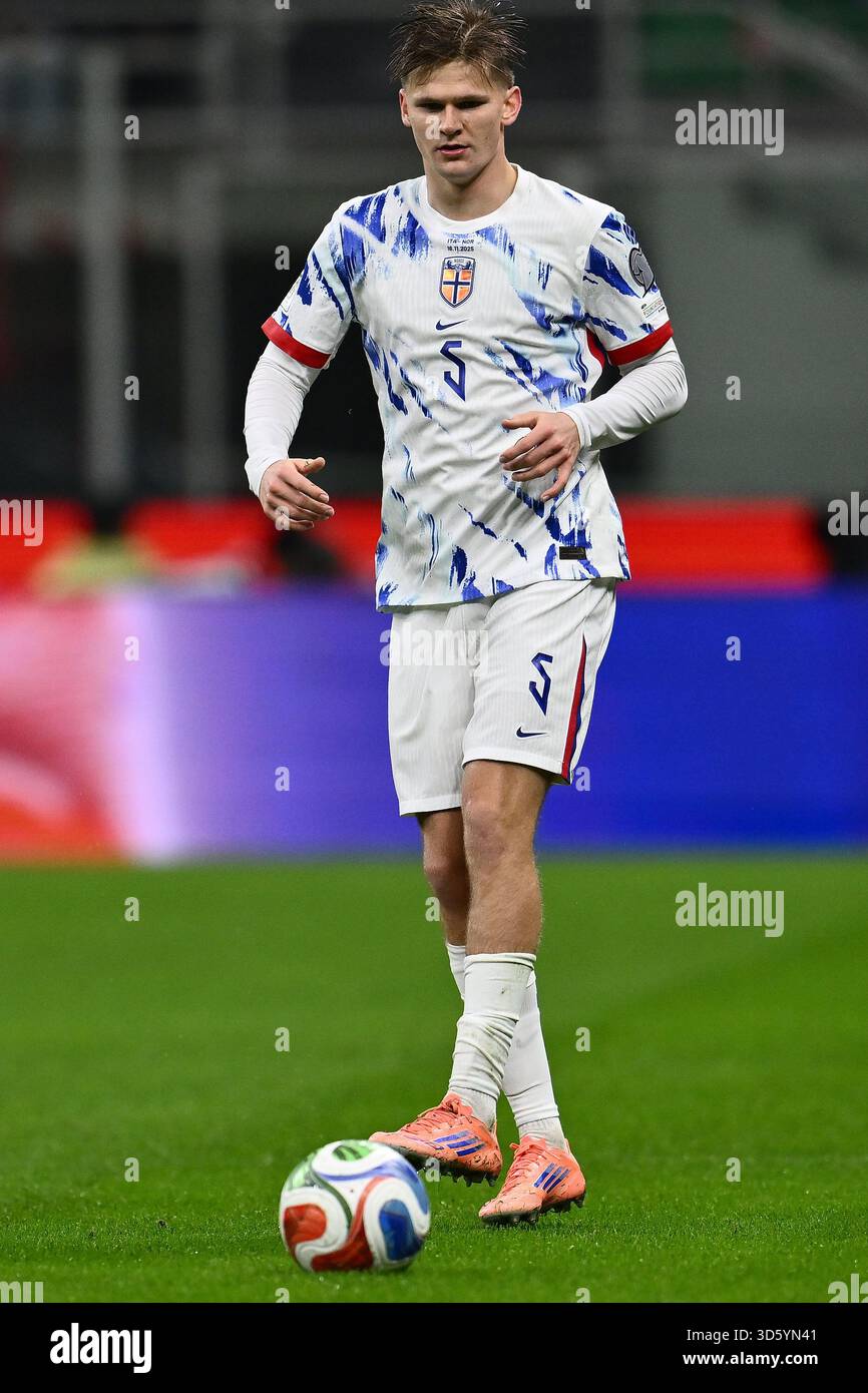 David Moller Wolfe (NOR) is in action during the FIFA 2026 World Cup ...