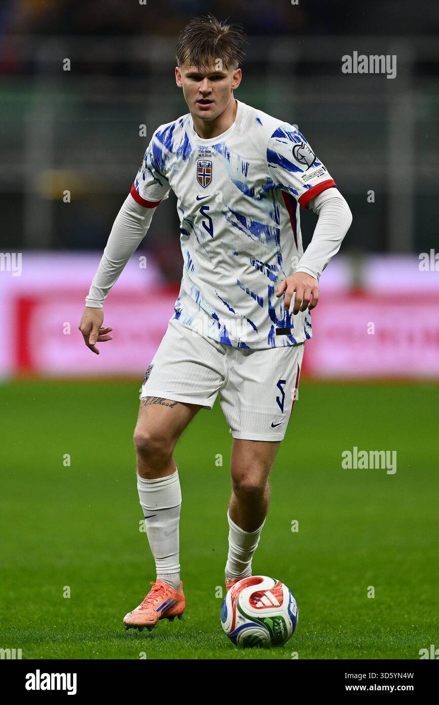 David Moller Wolfe (NOR) is in action during the FIFA 2026 World Cup ...