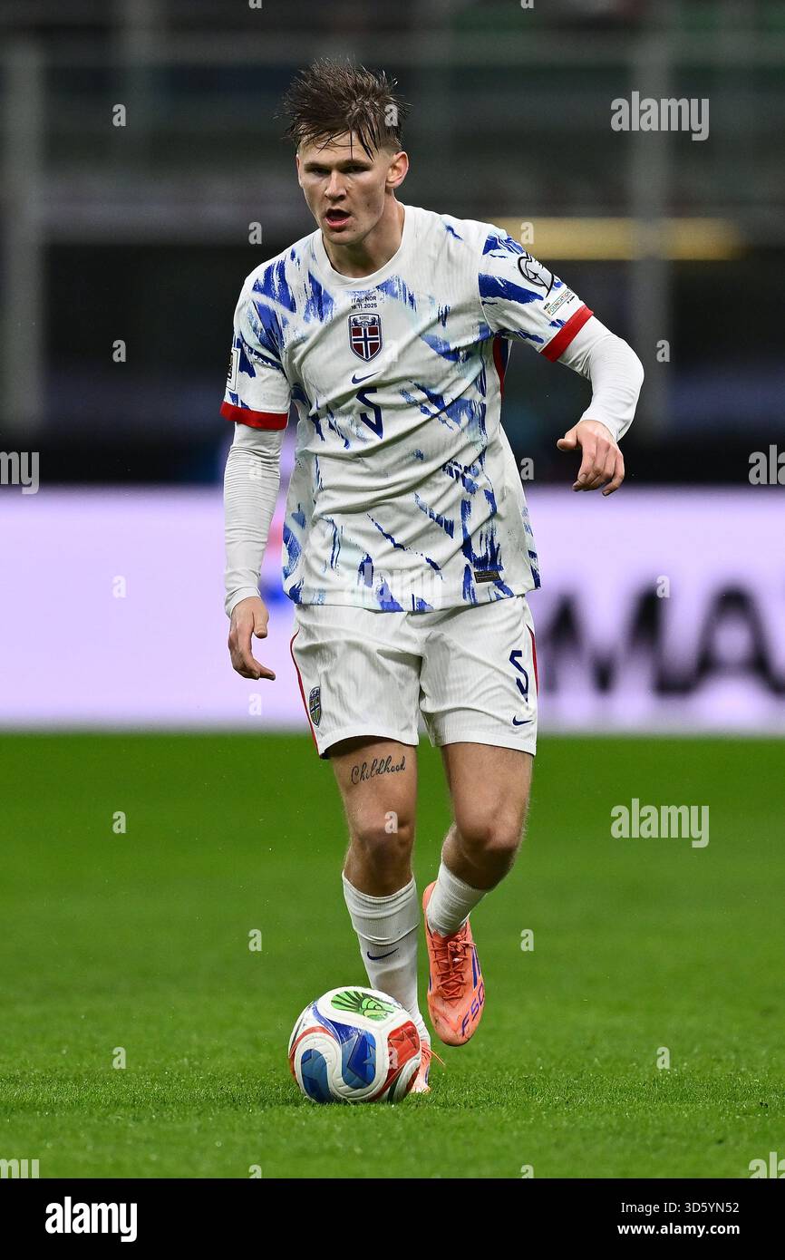 David Moller Wolfe (NOR) is in action during the FIFA 2026 World Cup ...