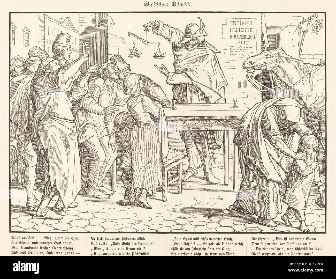Auch ein Todtentanz III, created by Alfred Rethel in 1849, is the third ...