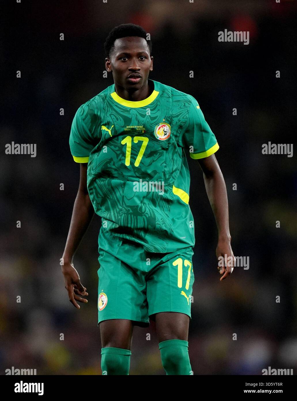 Senegal’s Pape Matar Sarr during an international match at the Emirates ...