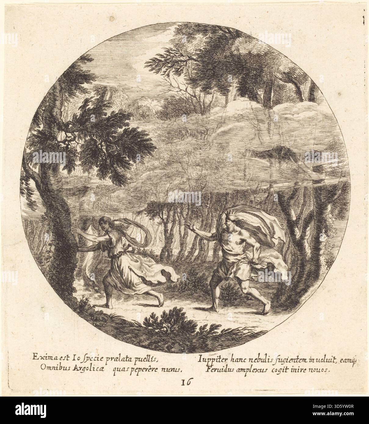 1665 painting by Georg Andreas Wolfgang the Elder depicting Jupiter and ...