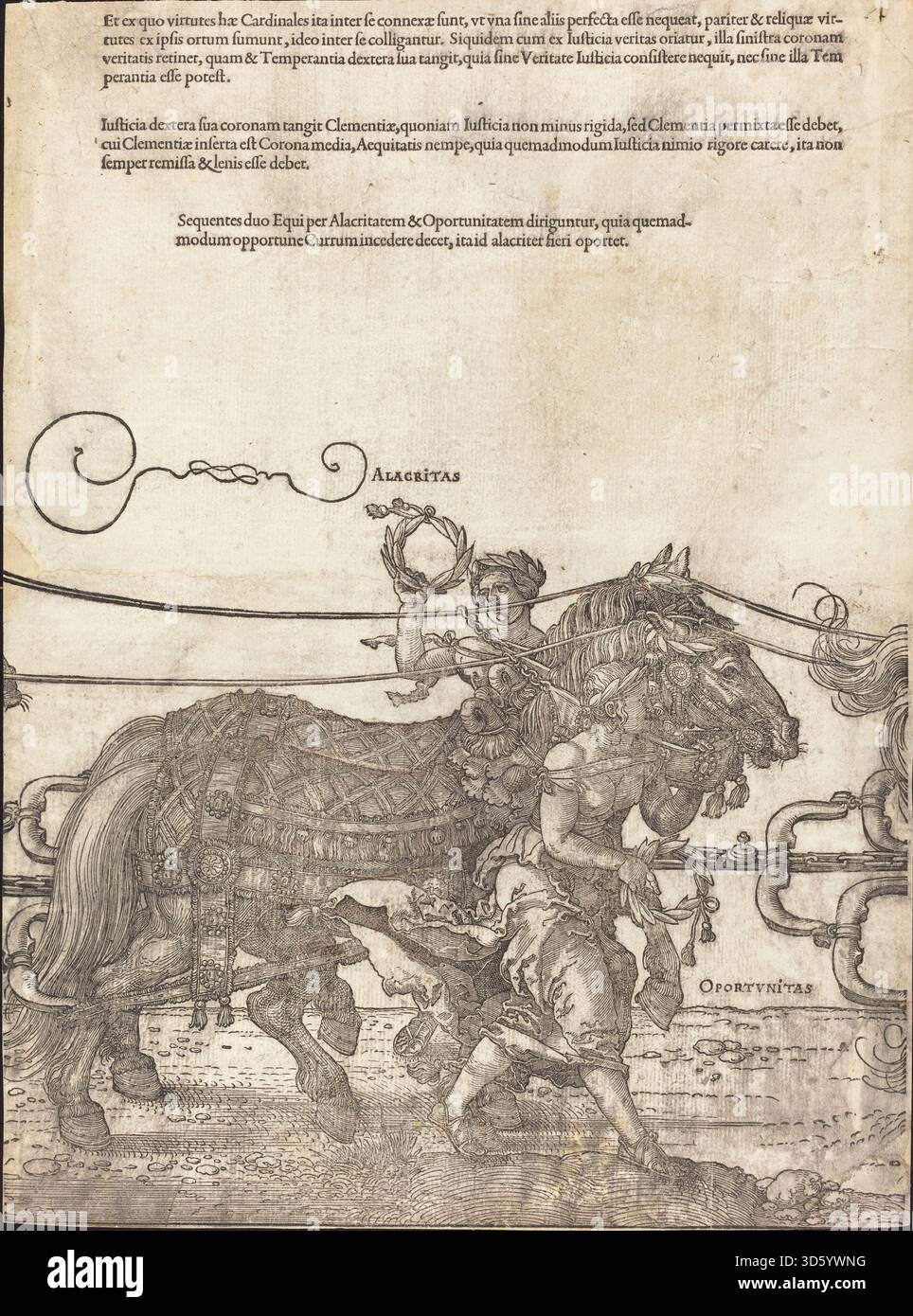 This plate 4 engraving from The Triumphal Chariot of Maximilian I by ...