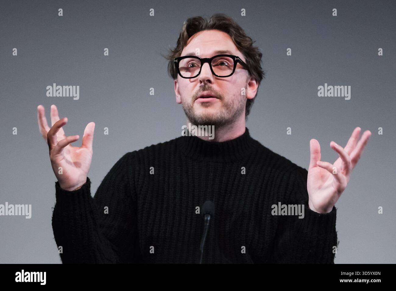London, UK. 17 November 2025. Jack Howard on stage at Mark Kermode in ...