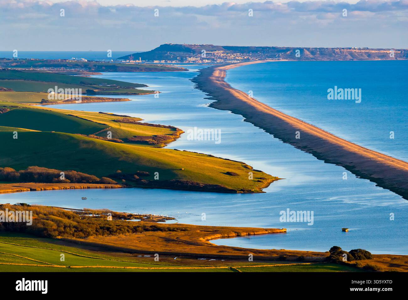 Abbotsbury, Dorset, UK. 17th November 2025. UK Weather: Aerial view of ...