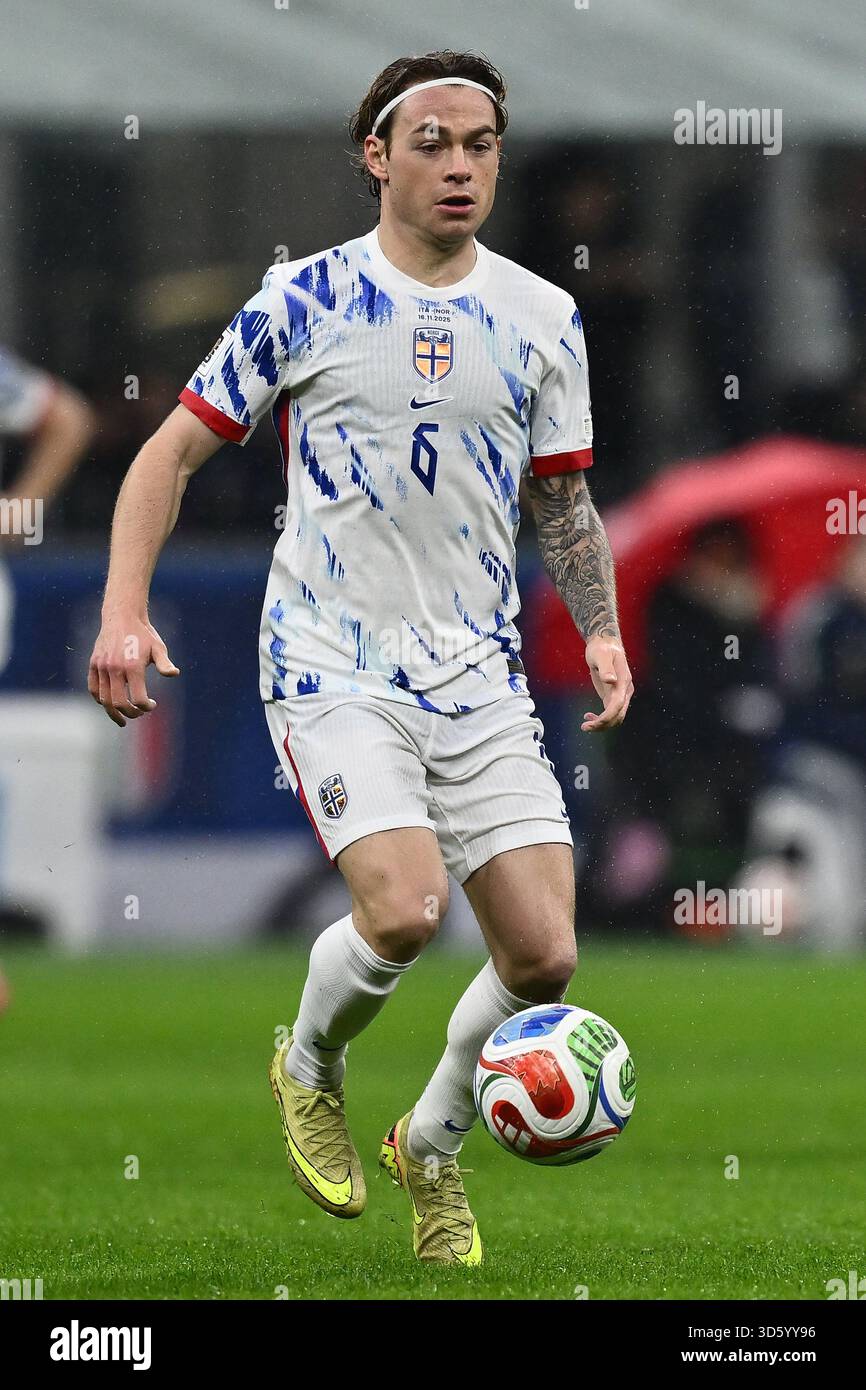 Patrick Berg (NOR) is in action during the FIFA 2026 World Cup ...