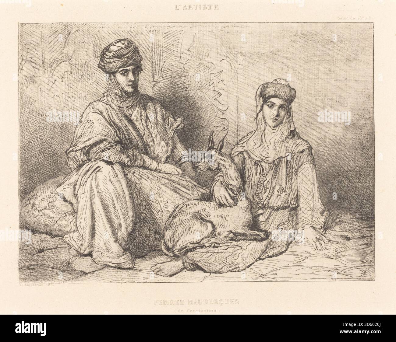 Théodore Chassériau's 1851 painting depicts Moorish women from ...