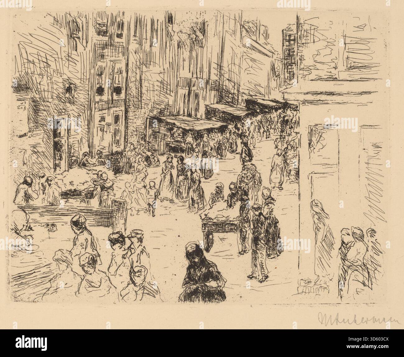 Max Liebermann's 1906 painting depicts the Jewish Quarter in Amsterdam ...