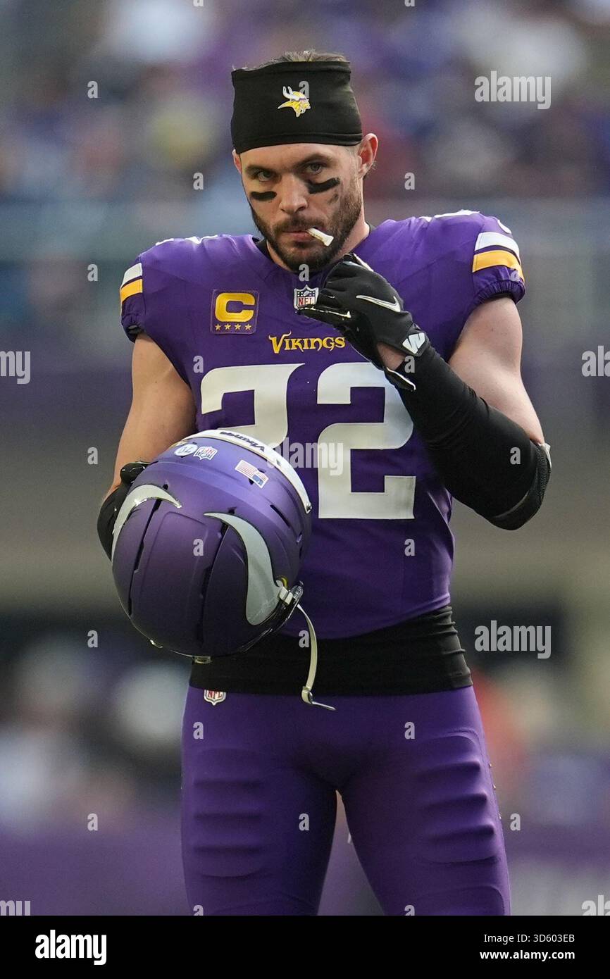Minnesota Vikings safety Harrison Smith (22) stands on the field during ...