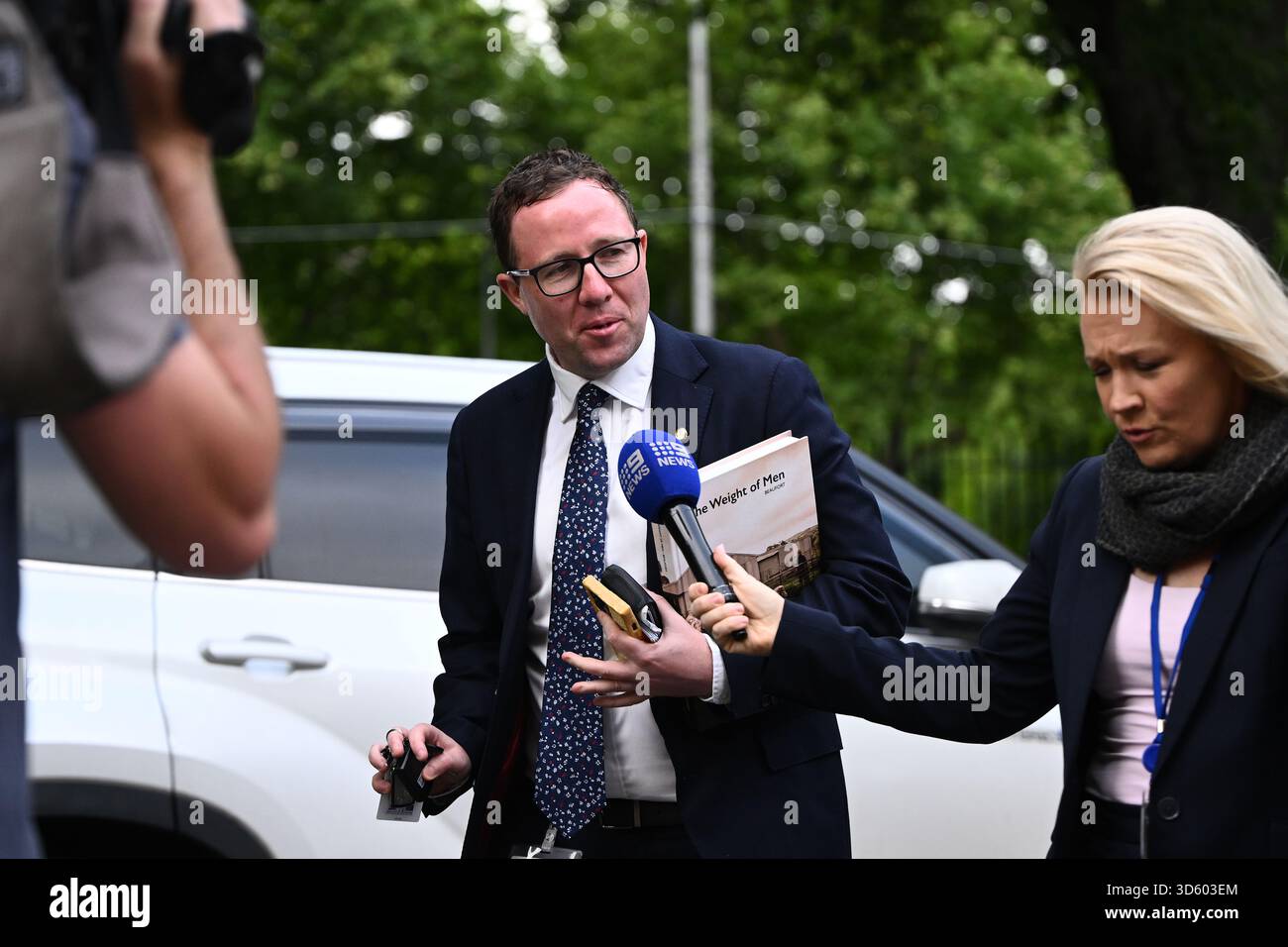 Liberal MP Joe McCracken arrives ahead of a Victorian Liberal party ...