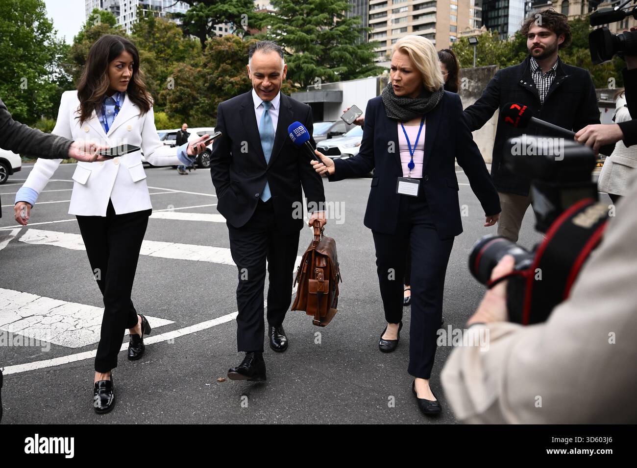 Liberal MP John Pesutto arrives ahead of a Victorian Liberal party room ...