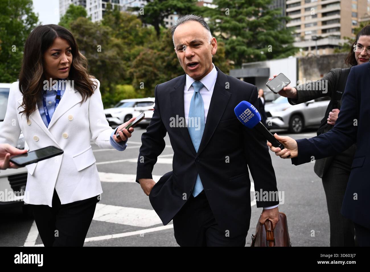 Liberal MP John Pesutto arrives ahead of a Victorian Liberal party room ...