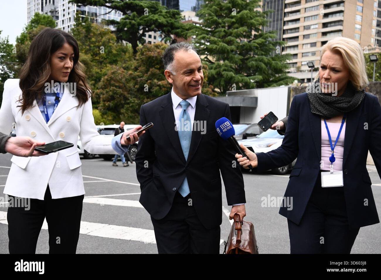 Liberal MP John Pesutto arrives ahead of a Victorian Liberal party room ...