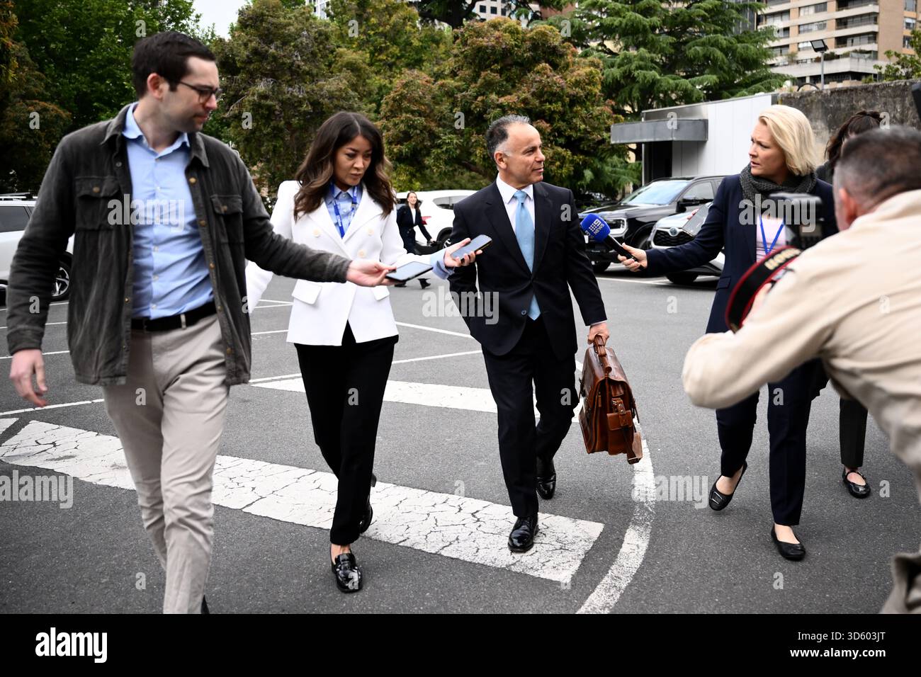 Liberal MP John Pesutto arrives ahead of a Victorian Liberal party room ...