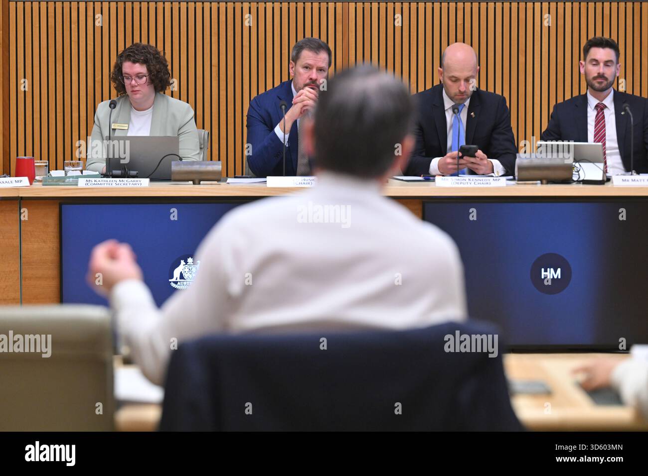 Commonwealth Bank CEO Matt Comyn during the House of Representatives ...