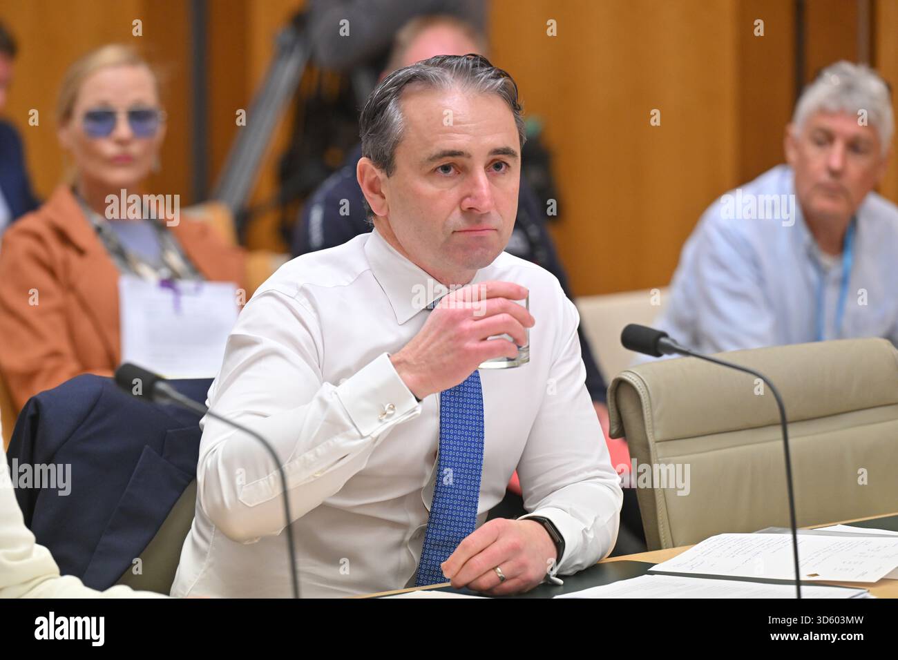 Commonwealth Bank CEO Matt Comyn during the House of Representatives ...