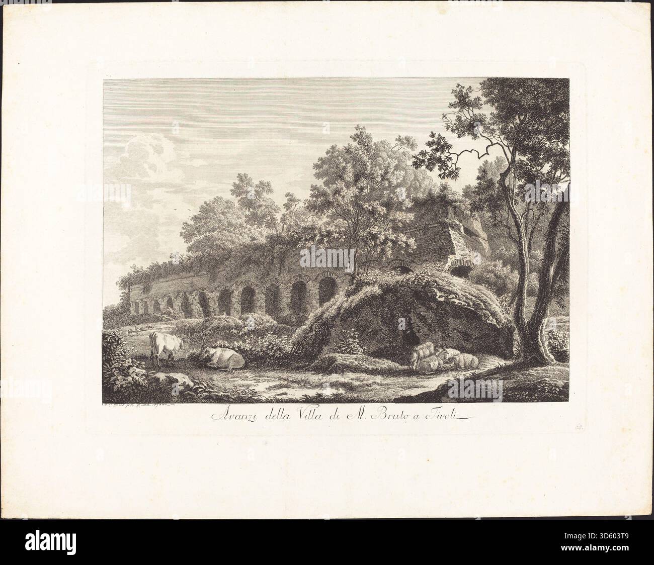This painting by Albert Christoph Dies from 1794 shows the ruins of the ...